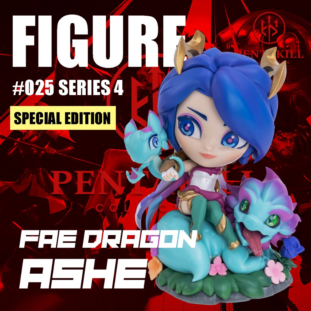 (SPECIAL)(Ready Stock)Fae Dragon Ashe Figure 025 League Of Legends Wild ...
