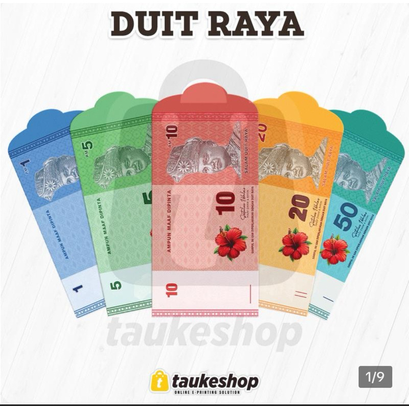 Sampul Duit Raya 2025 - Duit Malaysia (10 pcs setiap paket) | Shopee ...