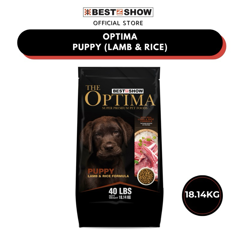Optima Puppy Dry Dog Food Lamb & Rice (18.14kg) | Shopee Malaysia