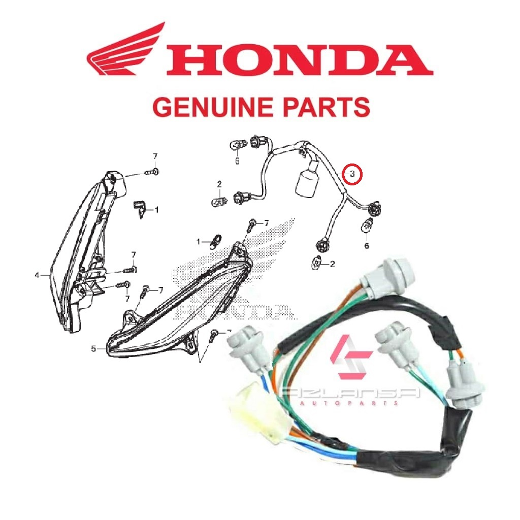 Socket Comp Winker ( 33405-K56-V01 ) Winner V1, RS150R V1 V2 V3 💯 Honda ...