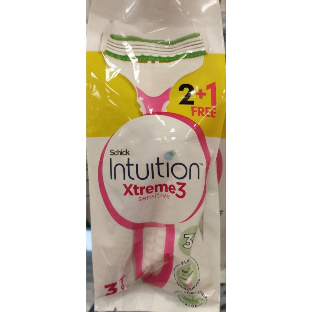 Schick Intuition Xtreme3 Sensitive (3 razors) | Shopee Malaysia