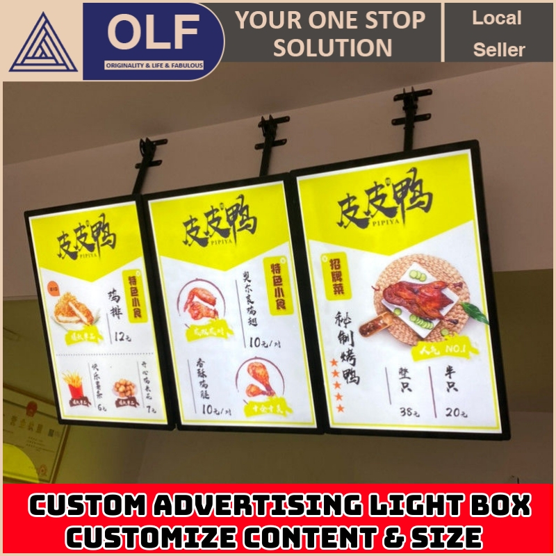 Custom Light Plate Stadium Fast Food Restaurant Hanging Light LED Board ...