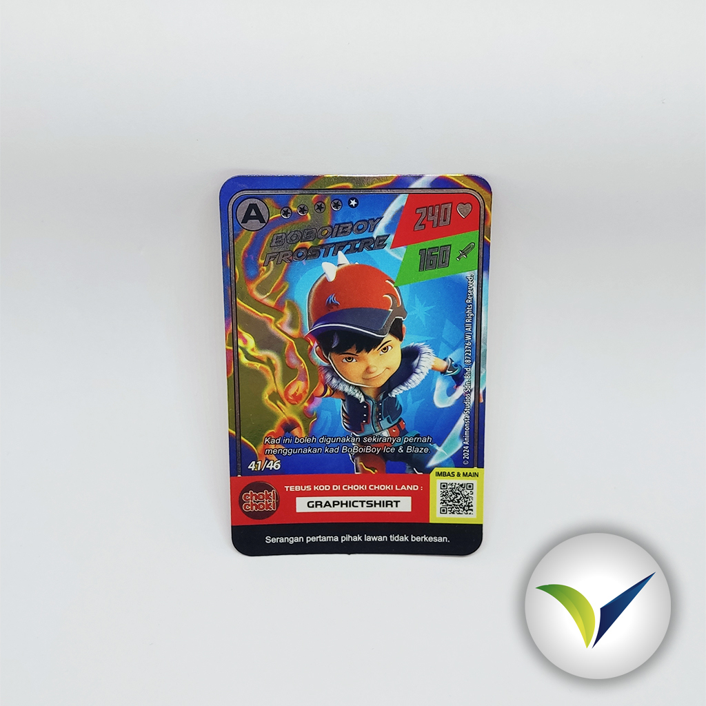Pek Choki-Choki Kad A BoBoiBoy FrostFire 41/46 Monsta Galaxy Card ...