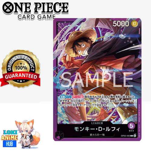 ORIGINAL Monkey.D.Luffy AA Alt Art parallel Leader OP05-060 L optcg one piece card | Shopee Malaysia