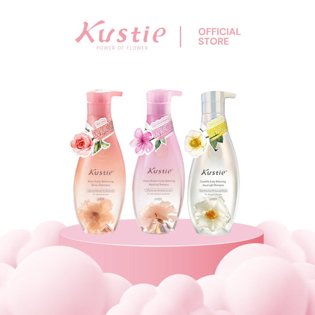 Kustie Natural Fresh Flower Oil Perfume Hair Shampoo, Conditioner ...