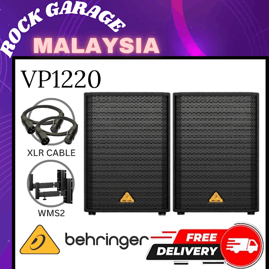 Behringer VP1220 800-watt 12'' Passive Speaker With Speaker Stand ...