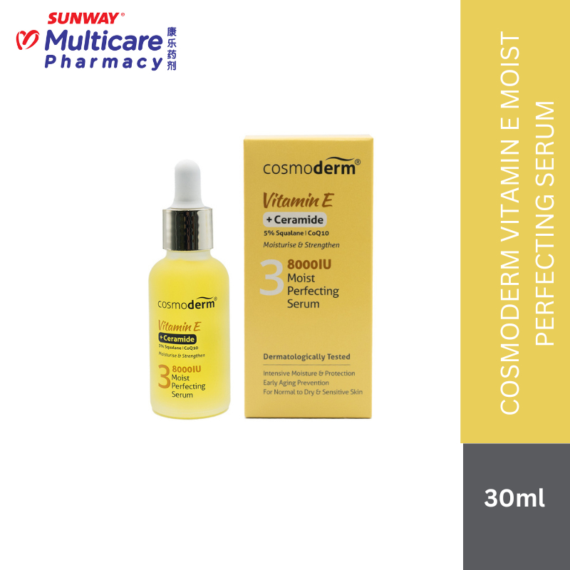 COSMODERM VITAMIN E MOIST PERFECTING SERUM (30ML) | Shopee Malaysia