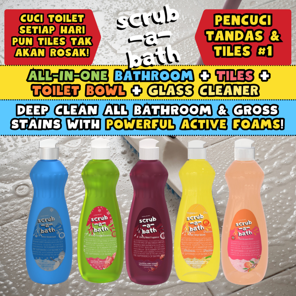Clean Buddy Scrub A Bath All in One Deep Cleaning Bathroom 500ML ...