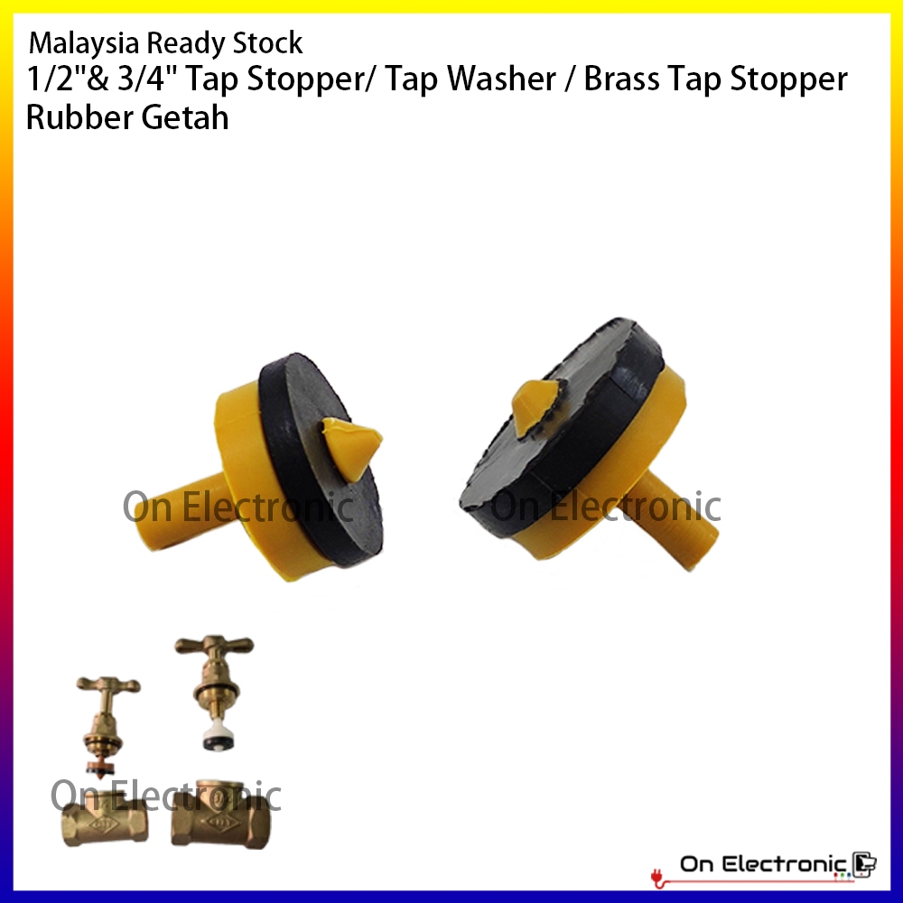 1/2"& 3/4" Tap Stopper/ Tap Washer 水龙头垫圈 / Brass Tap Stopper Rubber ...