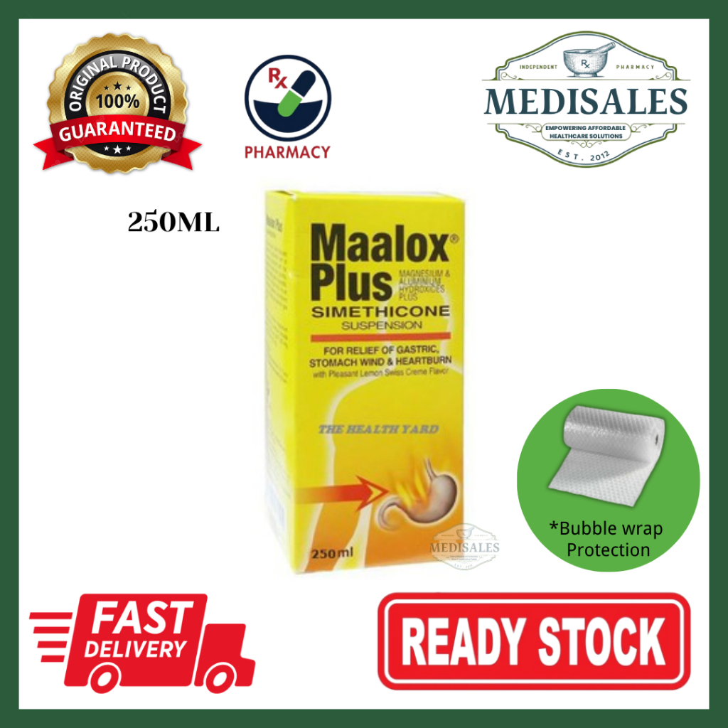 MAALOX PLUS SUSPENSION 250ML (EXP 05/2026) | Shopee Malaysia