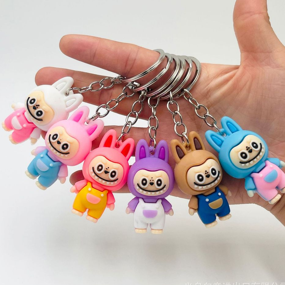 (5cm) MILANDO LABUBU Toy Key Chain Plush Toy Small Pendant Keychain ...
