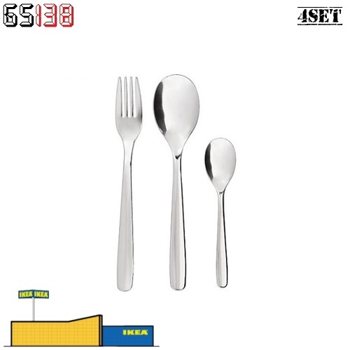IKEA MOPSIG 12pcs Cutlery Set (𝙊𝙧𝙞𝙜𝙞𝙣𝙖𝙡) Stainless Steel | Shopee Malaysia