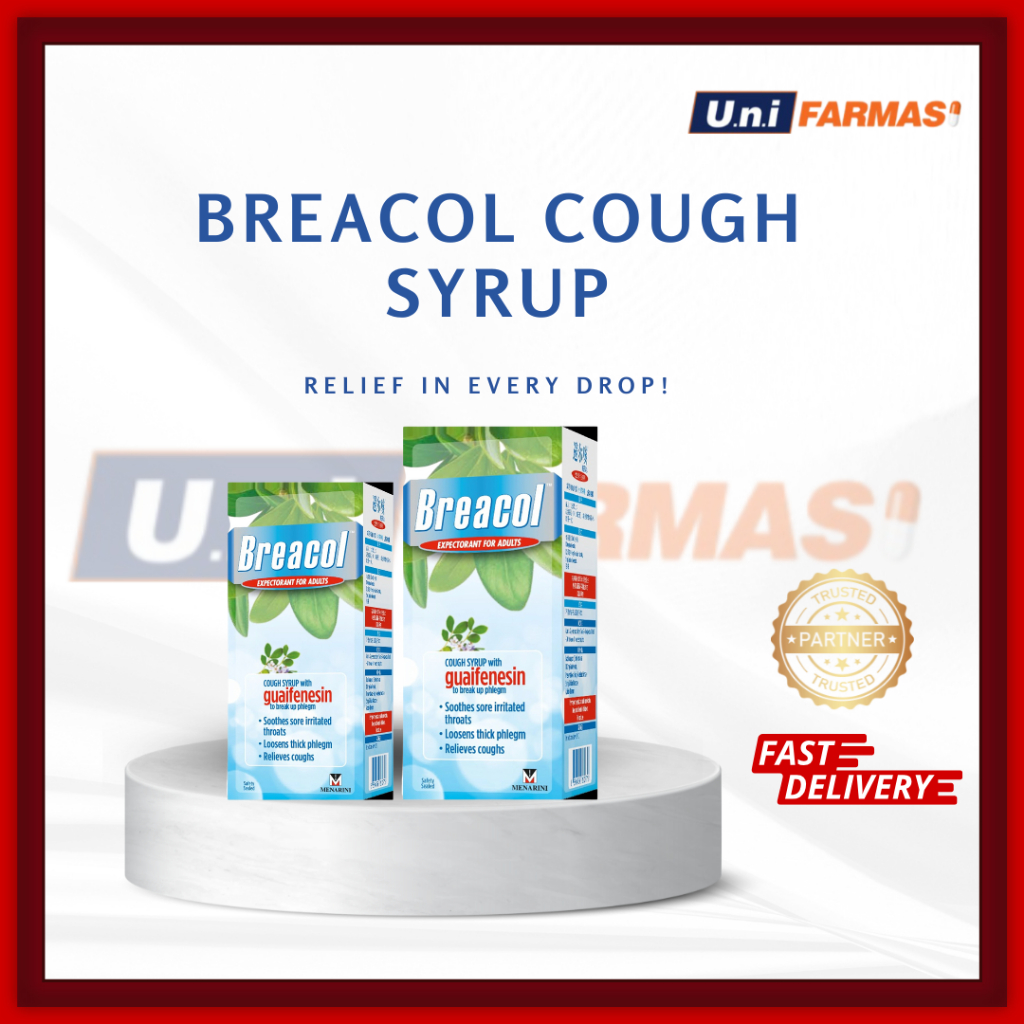 BREACOL COUGH SYRUP 60ML/120ML [EXPECTORANT FOR ADULTS] | Shopee Malaysia