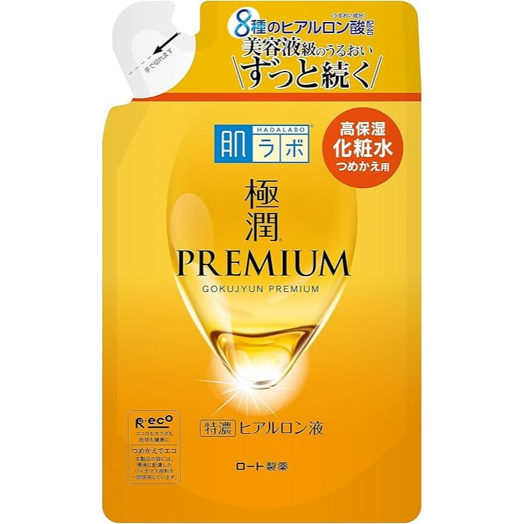 Japan Hada Labo Gokujun Premium Hyaluronic Liquid Lotion Refill 170ml ...