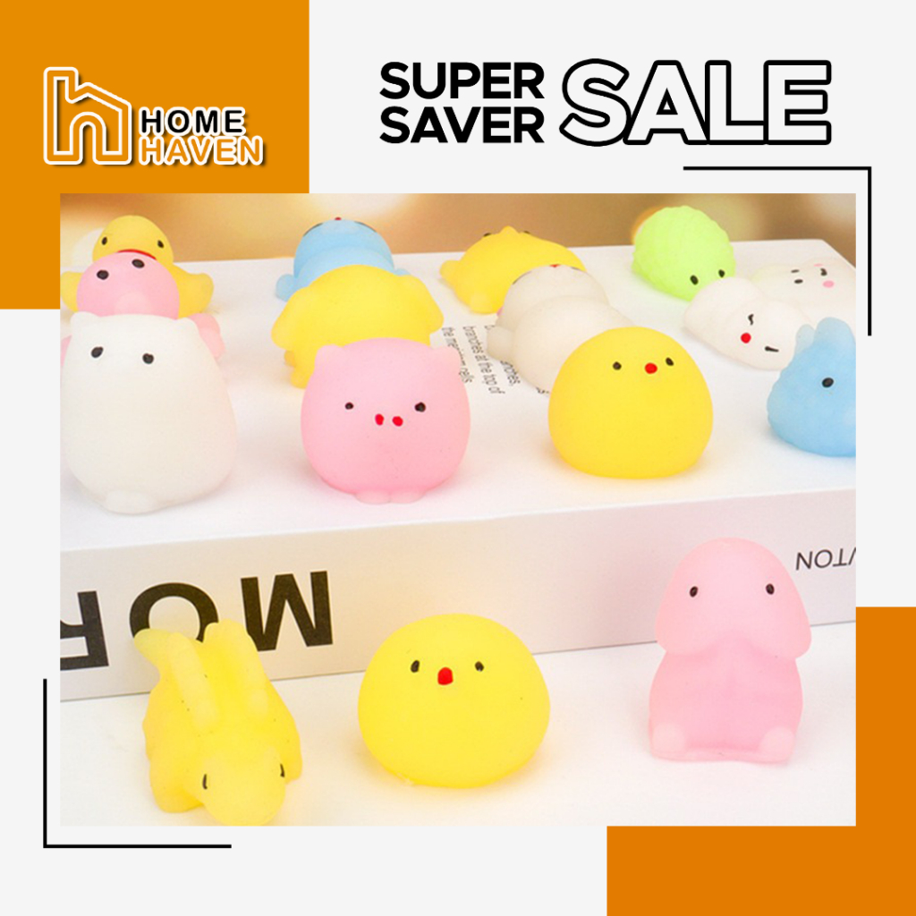 HOME HAVEN Cute Squishy Toy Mini Animal Anti Stress Ball Squeeze Soft ...