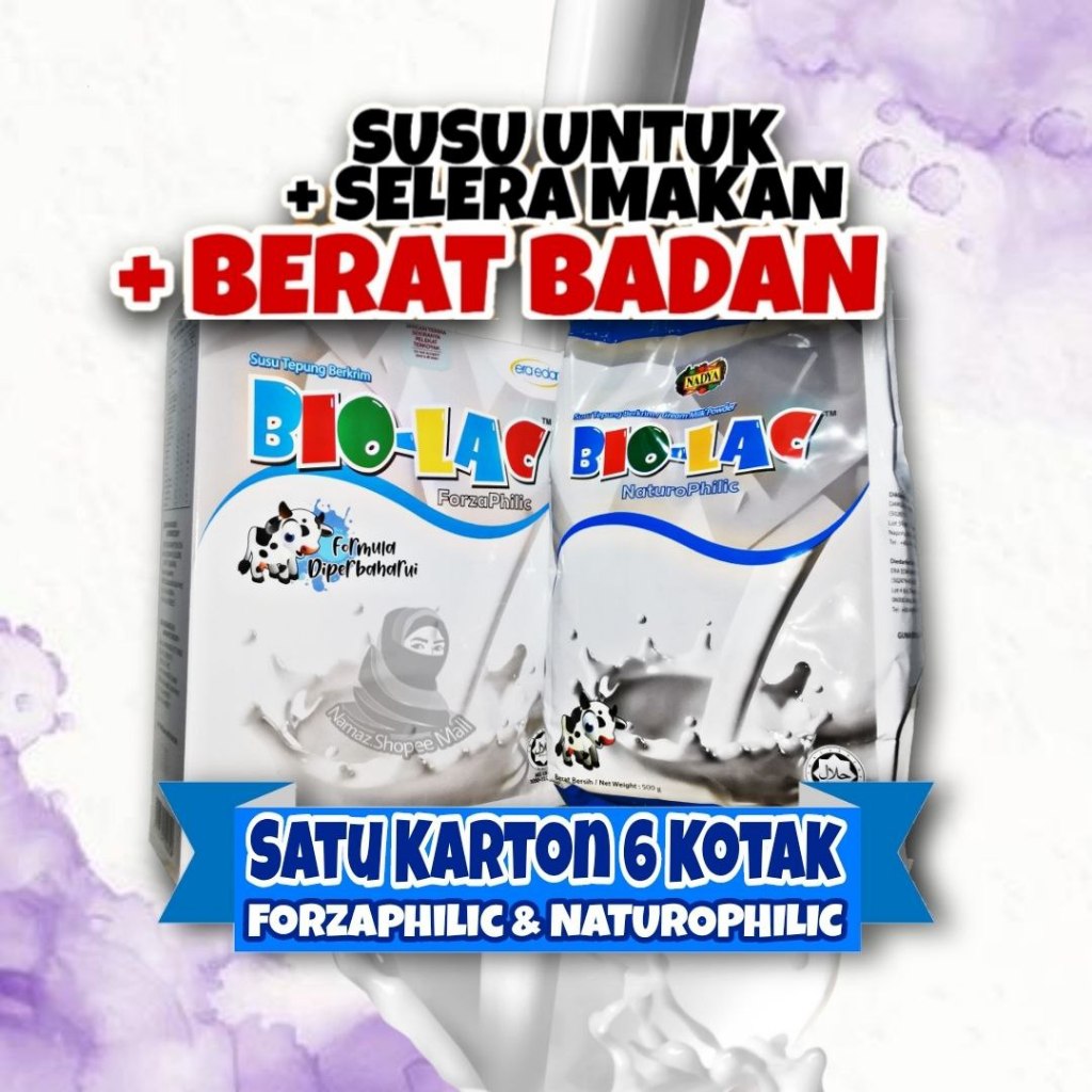 SUSU BIOLAC 1 Pack 500g Bayi Semulajadi Susu Lembu Budak Appetite Weight Baby Lelaki Perempuan ...