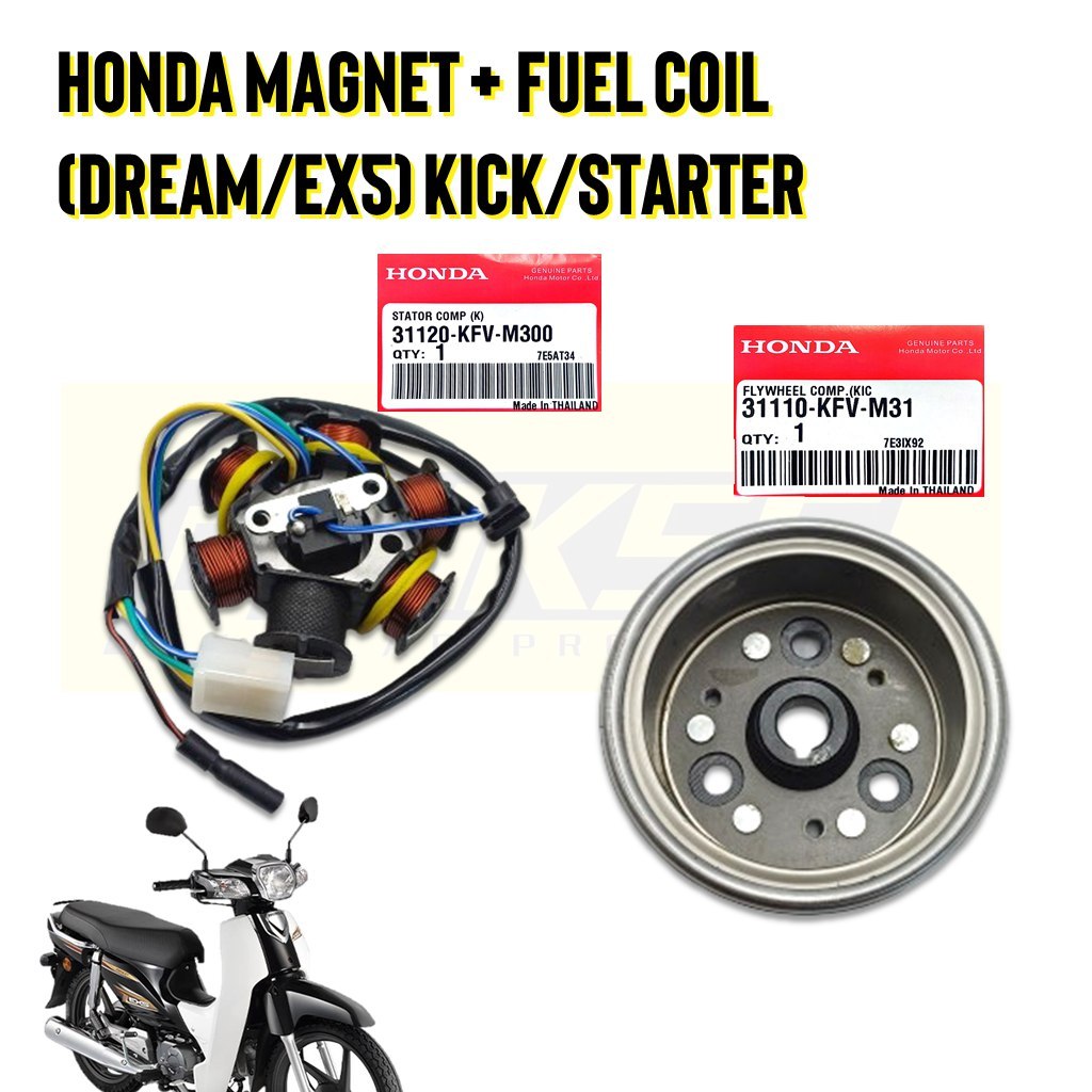 HONDA EX5 DREAM / WAVE 100 - FUEL COIL MAGNET COIL / STARTER COIL (Non ...