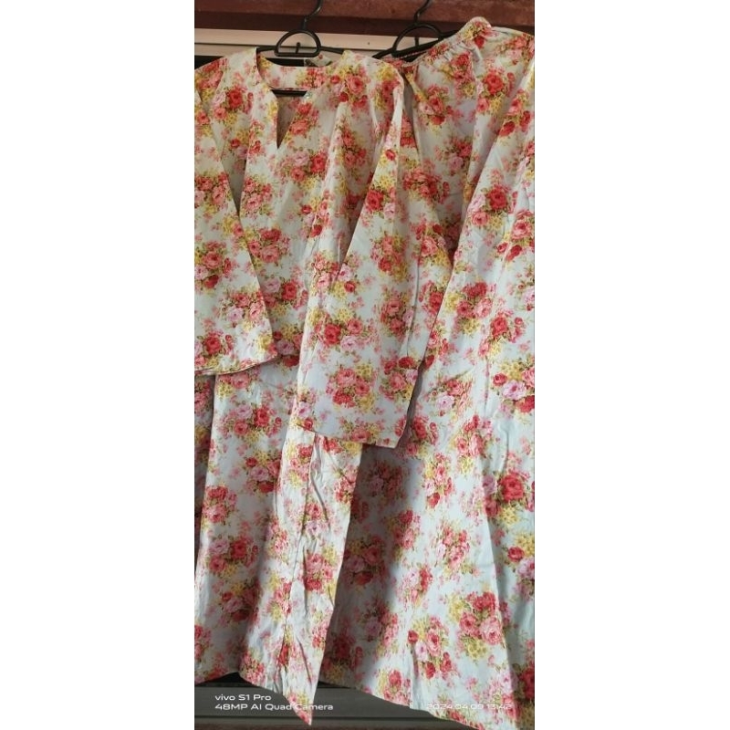Kurung cotton bunga vantage | Shopee Malaysia