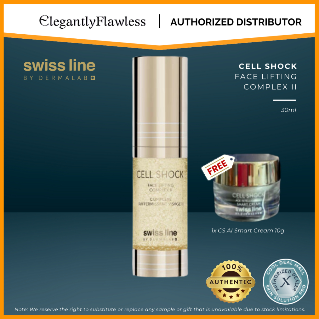 Swissline Cell Shock Face Lifting Complex II | 30ml (Gift Set) | Shopee ...