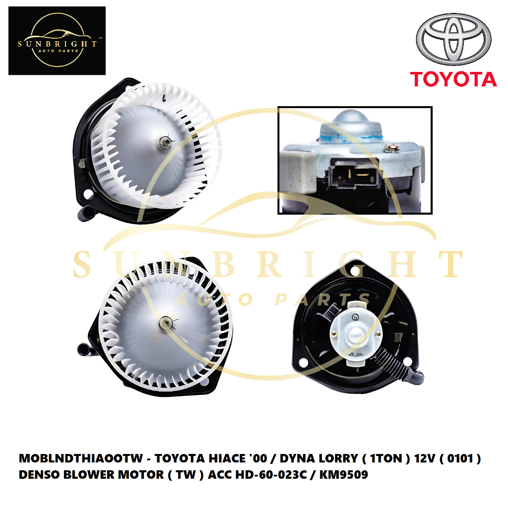TOYOTA HIACE '00 / DYNA LORRY ( 1TON ) 12V ( 0101 ) DENSO BLOWER MOTOR ...