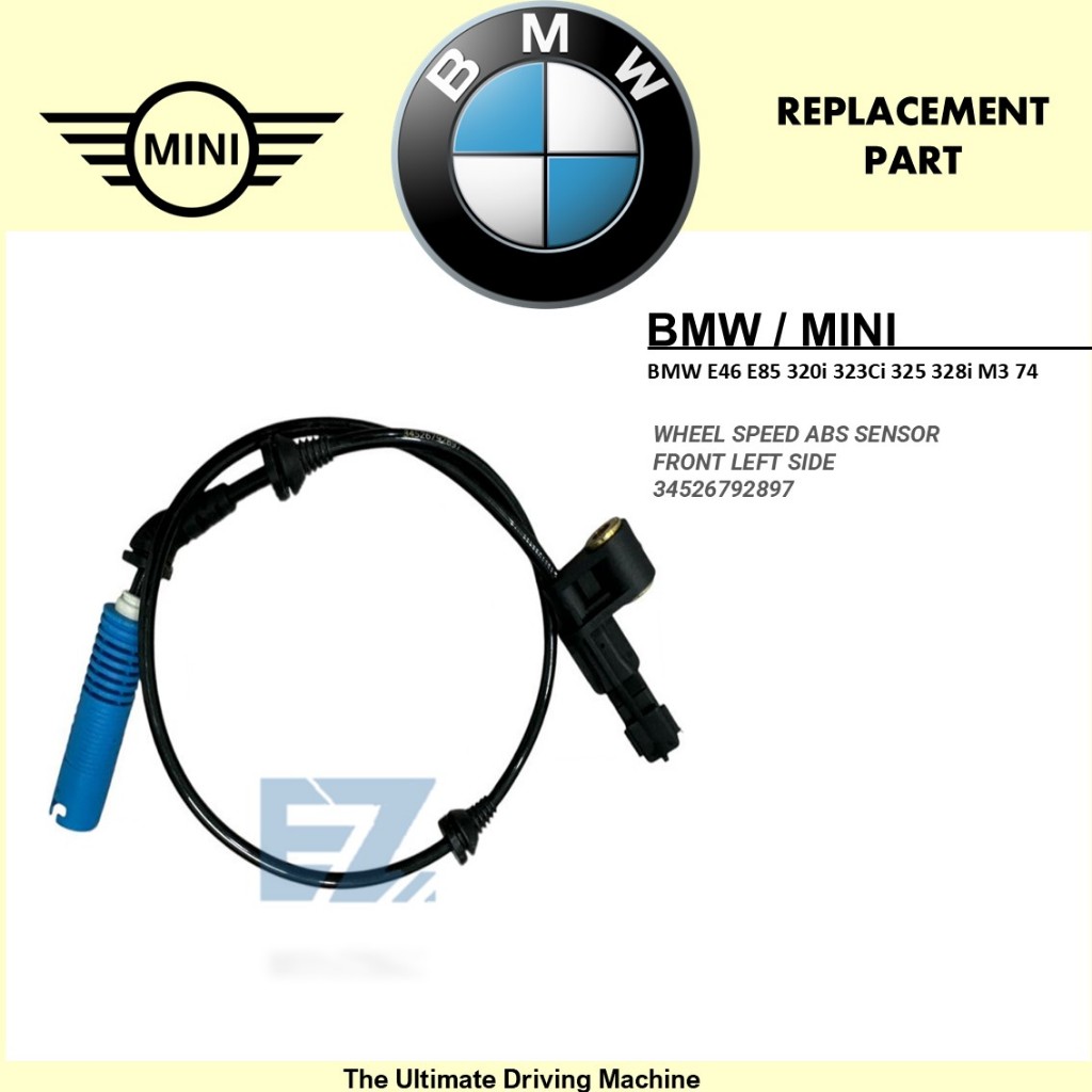 34526791224 - FRONT ABS RPM WHEEL SPEED SENSOR FOR BMW 2SER 3SER 4SER ...