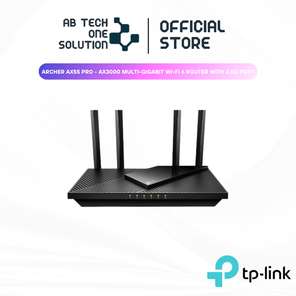 TP-Link | Archer AX55 Pro | AX3000 Dual-Band Wi-Fi 6 Router | Shopee Malaysia