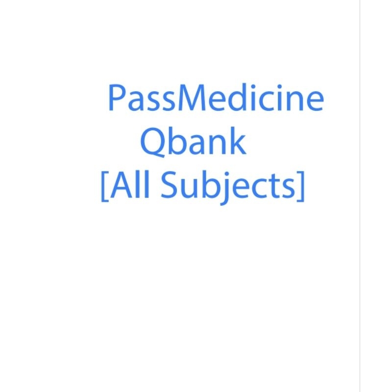 PassMedicine Qbank (3000 pages) | Shopee Malaysia