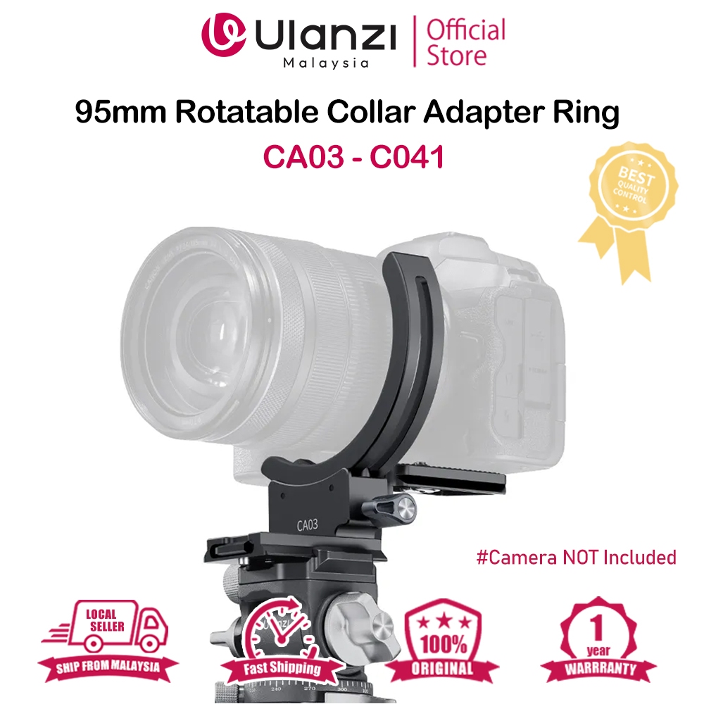 Ulanzi CA03 CA05 C Shape Horizontal to Vertical Adapter Ring 95mm / 75mm Camera Mount C041 C047 ...