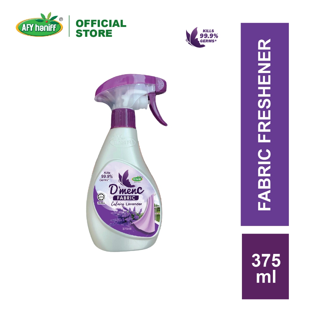 D'menc® Afy Haniff Lavender Fabric Freshener 375ml x 1 Pcs Pewangi Tilam Penyegar Udara | Shopee ...