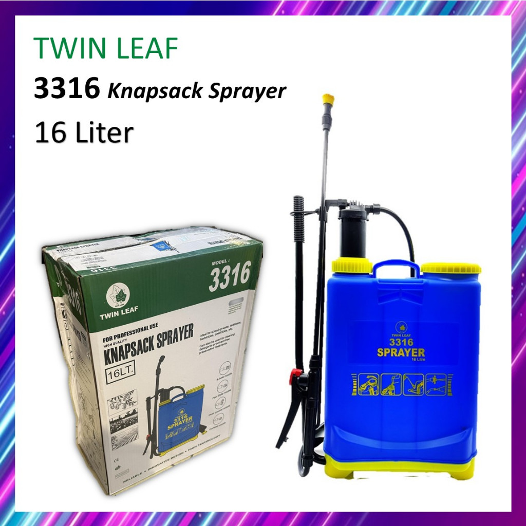 Twinleaf 16L Knapsack Sprayer 3316 Pump Racun Manual / Pam tong Racun ...
