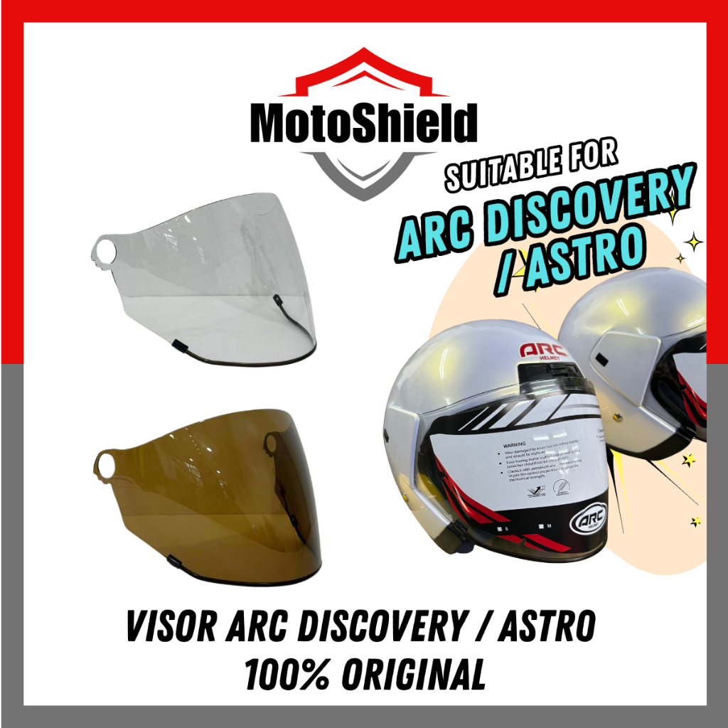Visor ARC Discovery / Astro 100% Original Clear Smoke | Shopee Malaysia