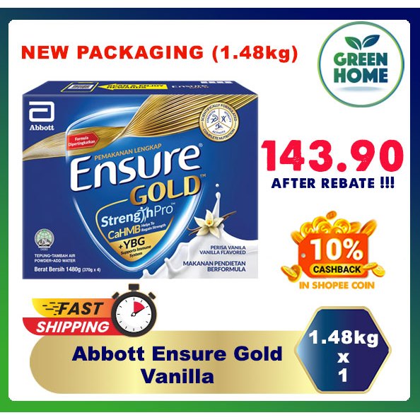 From RM142.10 after rebate (Ensure Gold Vanilla/Wheat/Coffee 1.48kg /1.6kg x 1) | Shopee Malaysia
