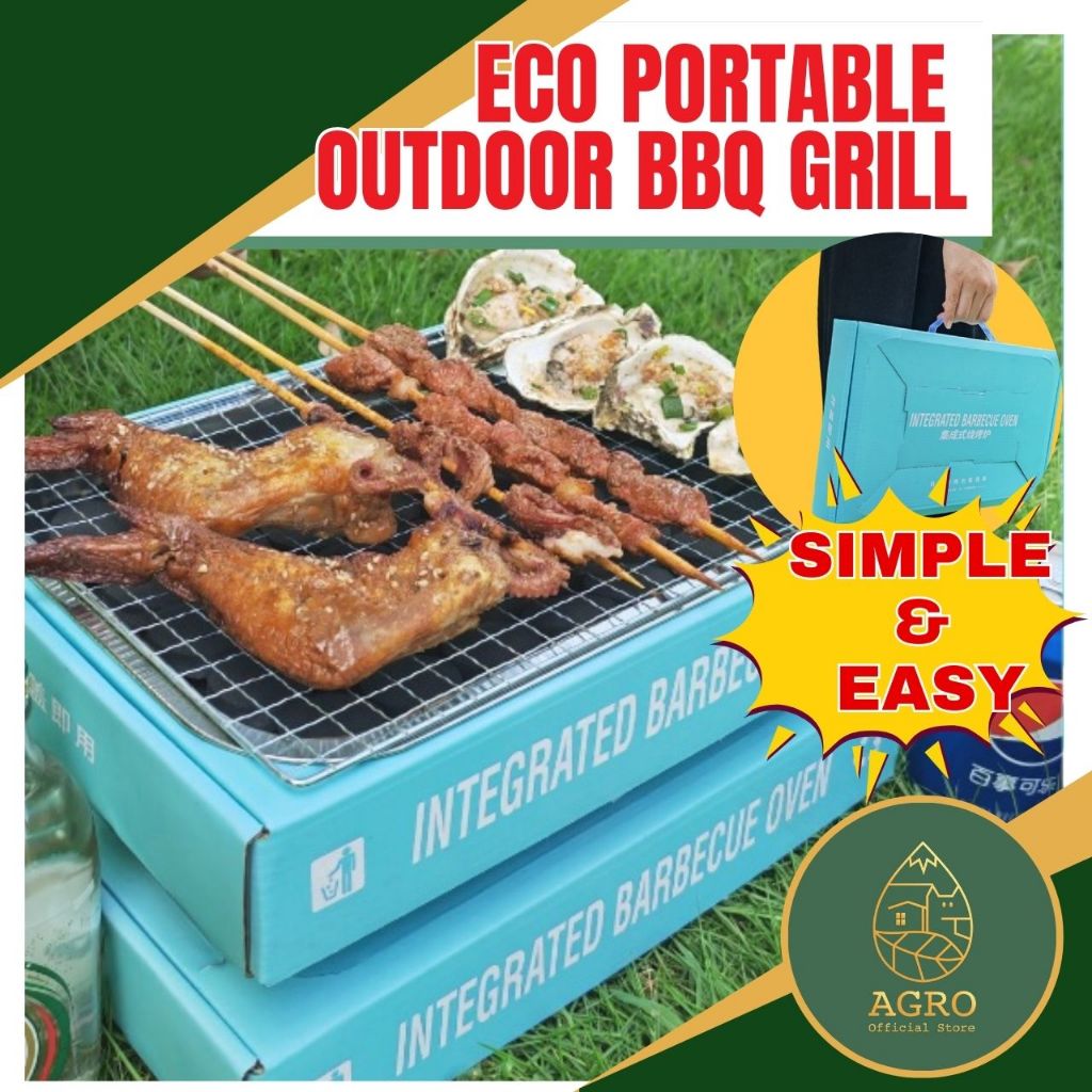 Disposable BBQ Grill Set Indoor Outdoor / Eco Friendly Disposable BBQ ...