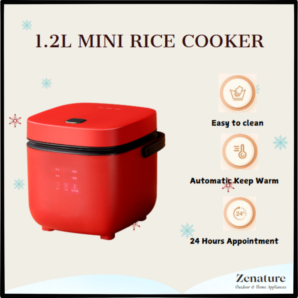 Mini Rice Cooker 1.2L Smart Touch Rice Cooker Non Stick Multi Cooker ...