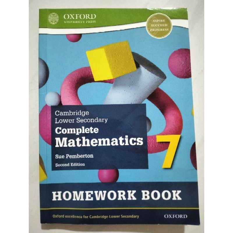 [Second Hand Book] CAMBRIDGE LOWER SECONDARY COMPLETE MATHEMATICS 7: HOMEWORK BOOK 2E | Shopee ...