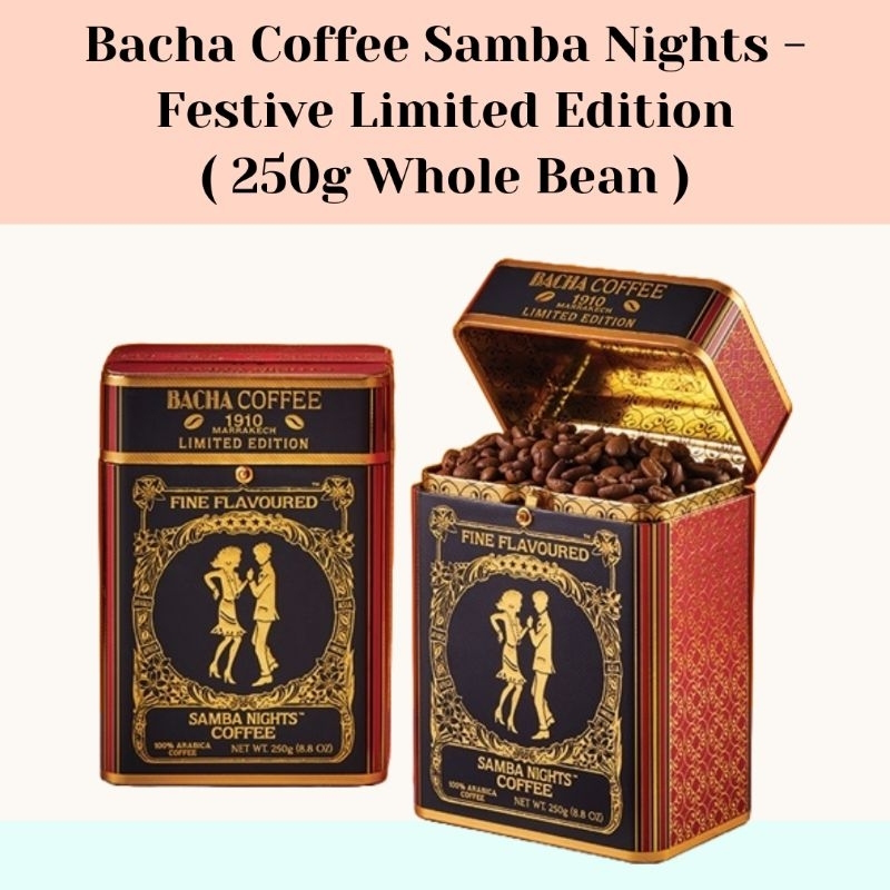 (Limited Edition) Bacha Coffee Samba Nights Whole Bean Coffee Gift Box ...