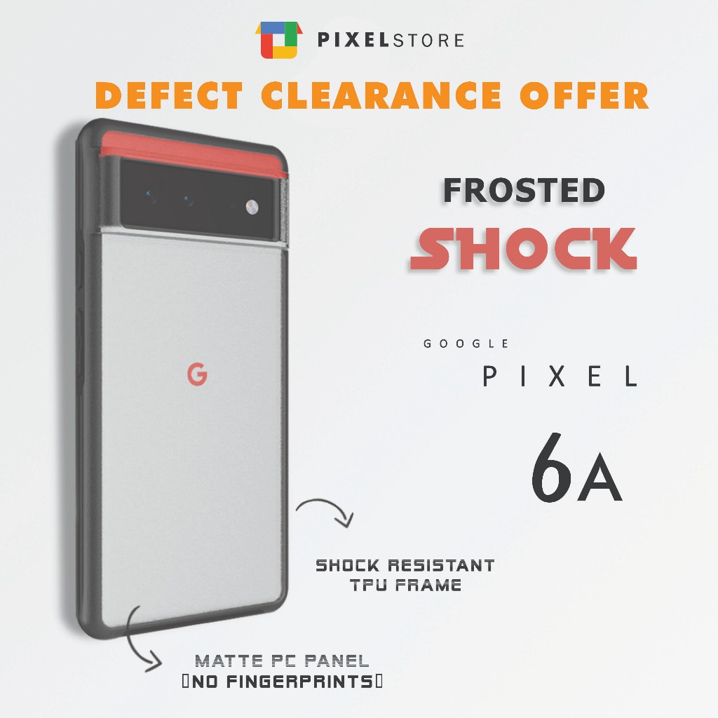 Google Pixel 6a Frosted Shock Matte Hybrid Bumper Case Premium Quality ...