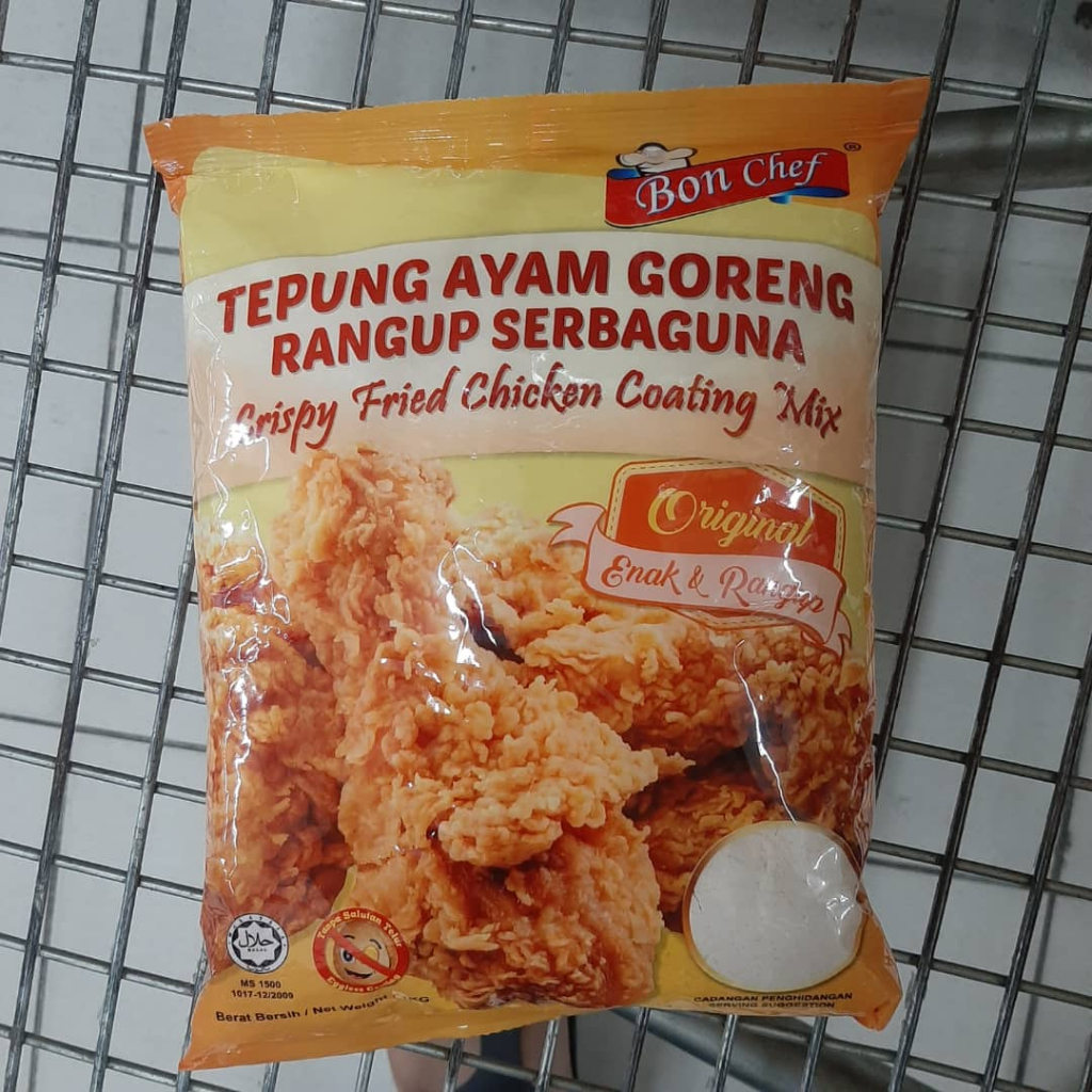 BON CHEF tepung ayam goreng rangup serbaguna ORIGINAL 1kg | Shopee Malaysia