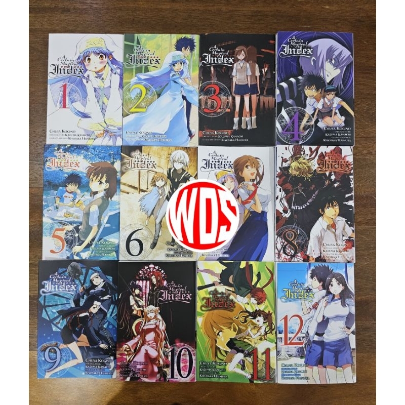Manga : A Certain Magical Index volume 1-12 (Fullset)(English Version ...