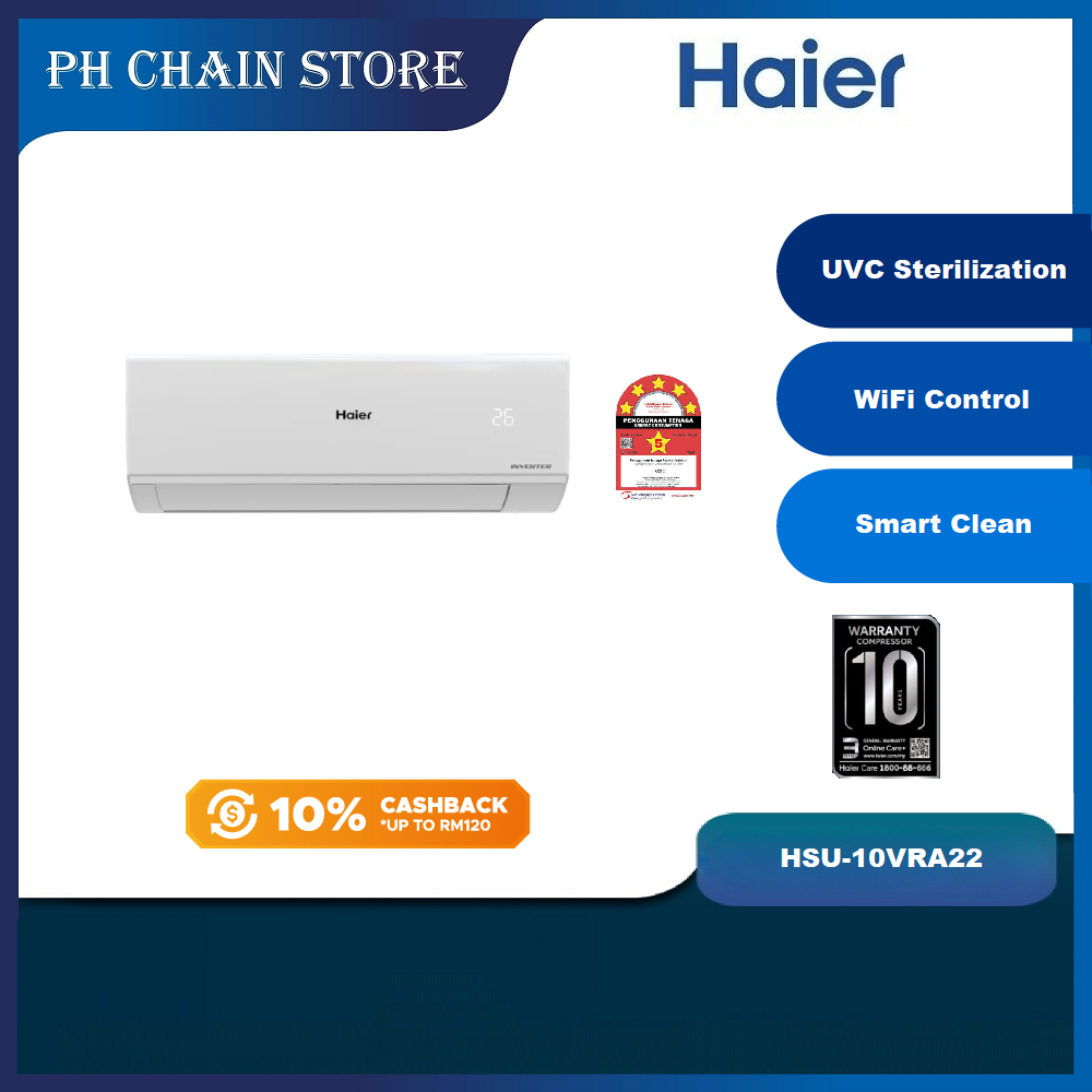 HAIER HSU-10VRA22 HSU-13VRA22 HSU-19VRA22 HSU-25VRA22 1.0HP-2.5HP R32 WIFI INVERTER AIR ...