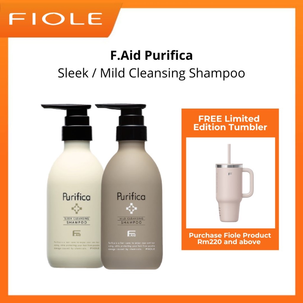 Fiole F.Aid Purifica Sleek & Mild Cleansing Shampoo 400ml For Dry & Damaged and Chemical Treated ...