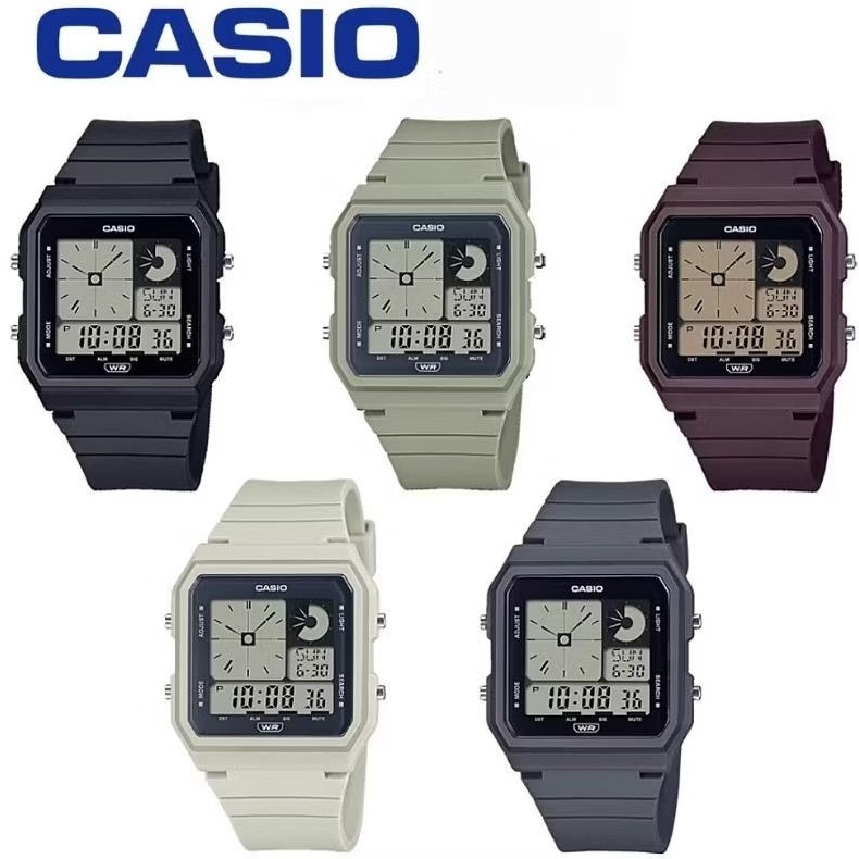 Casio LF-20W Men Watches Casio Retro Vintage Series LF-20W-1A LF-20w-8A Twin graph Digital Watch ...