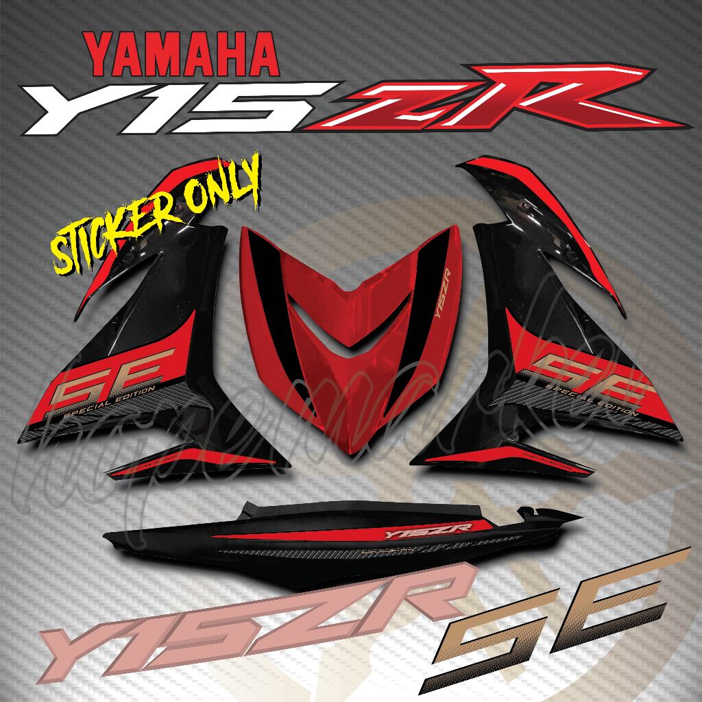 STRIPE MOTOR YAMAHA Y15 Y15ZR 150 S.E 2024 DESIGN MY CUSTOM BODY ...