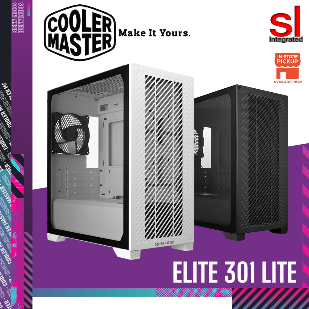 Cooler Master Elite 301 Lite Micro-ATX PC Case (Black/White) | Shopee ...