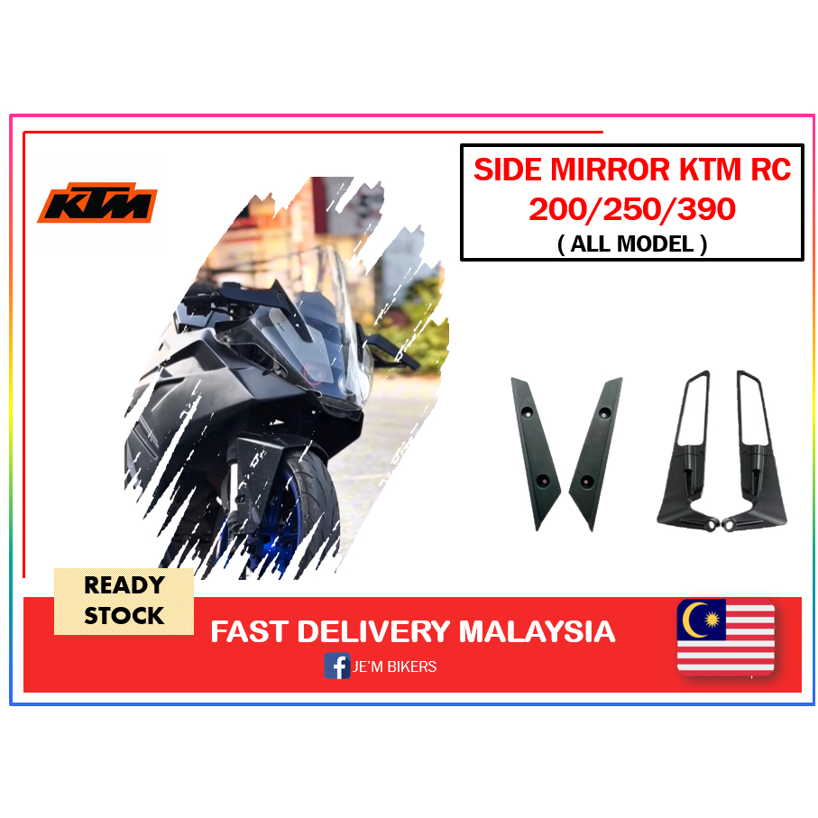 SIDE MIRROR WINGLET KTM RC 200/250/390 | ALL MODEL | Shopee Malaysia