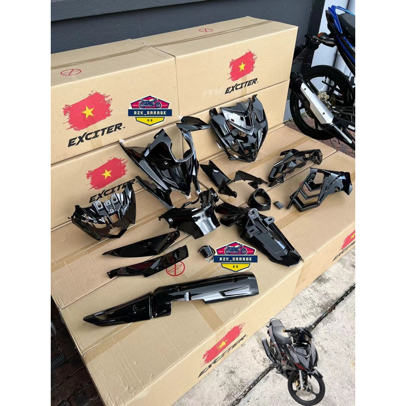 🇻🇳EXCITER HLY ORIGINAL INNER SET HITAM KILAT DIAMOND Y15ZR V1 V2 INNER ...