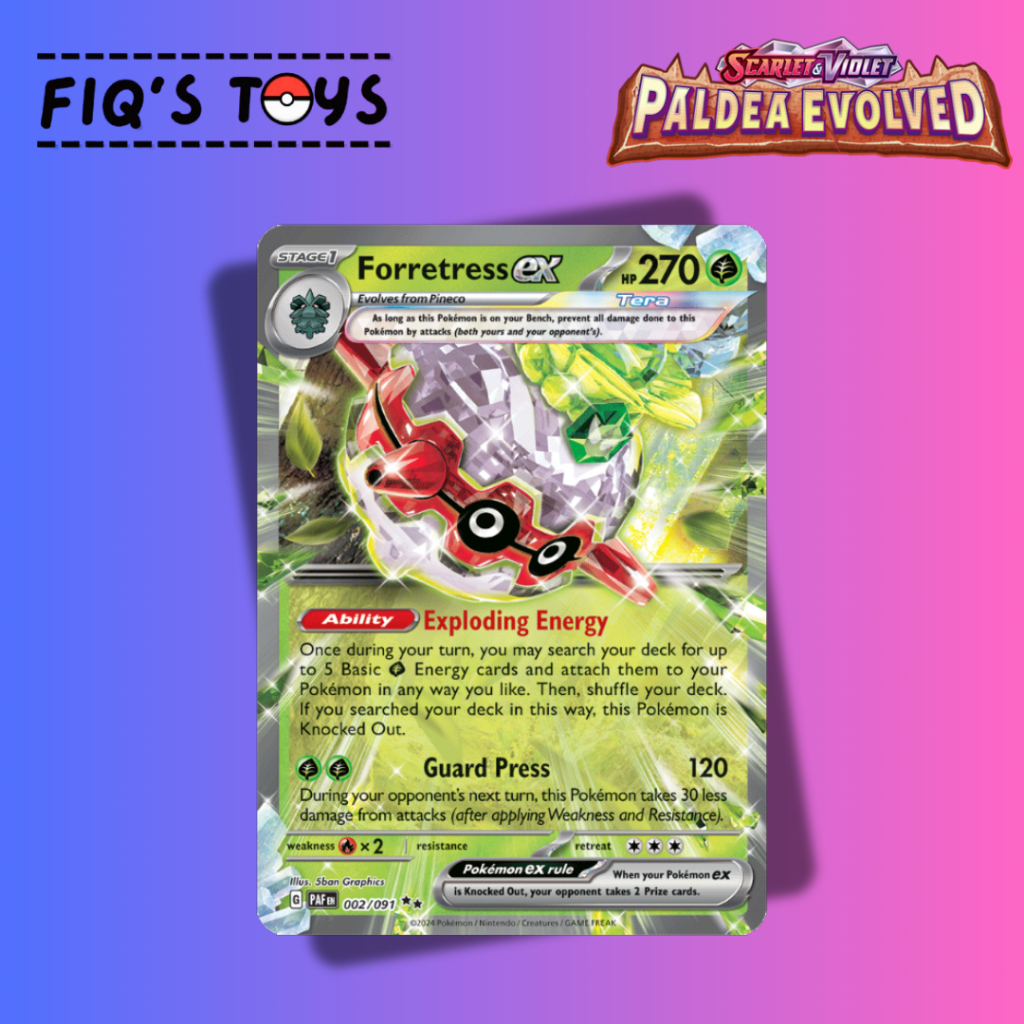Pokemon TCG Forretress ex 005/193 - Paldea Evolved(Single Card ...