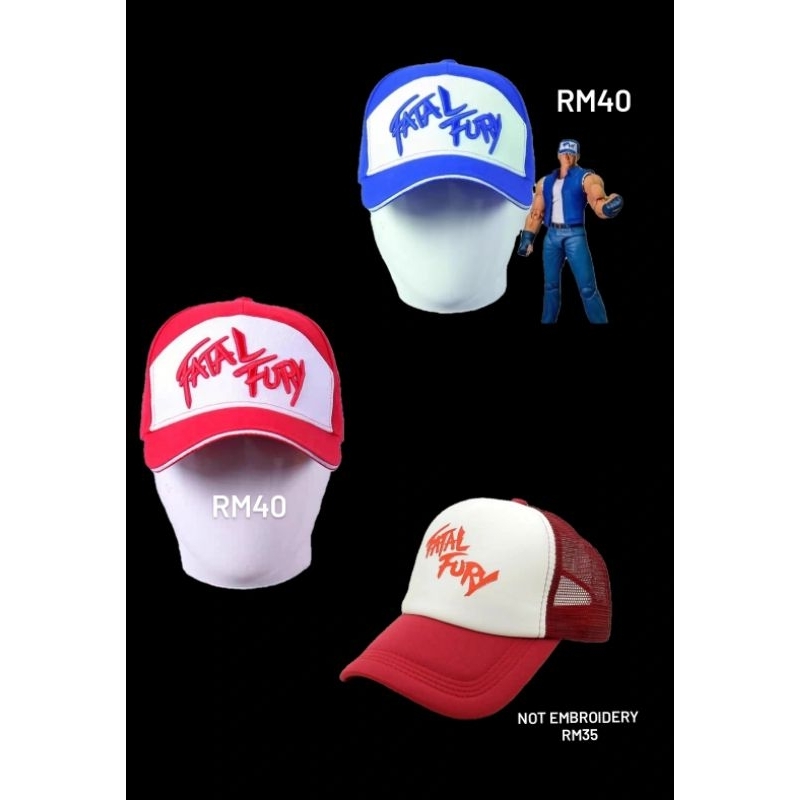fatal fury cap Fatal Fury cosplay embroidery 拳皇帽子 饿狼传说泰利 刺绣鸭舌帽纯棉棒球帽子 ...