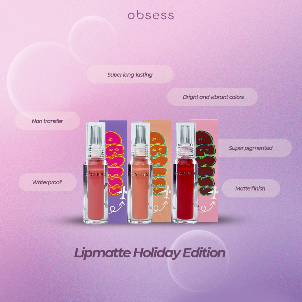 OBSESS New Lipmatte Holiday Matte Finish and Super Long Lasting with ...