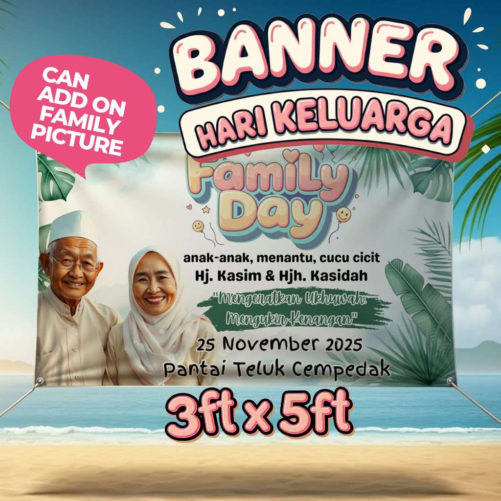 Banner Family Day Hari Keluarga Cantik dan Murah Design Premium Harga ...